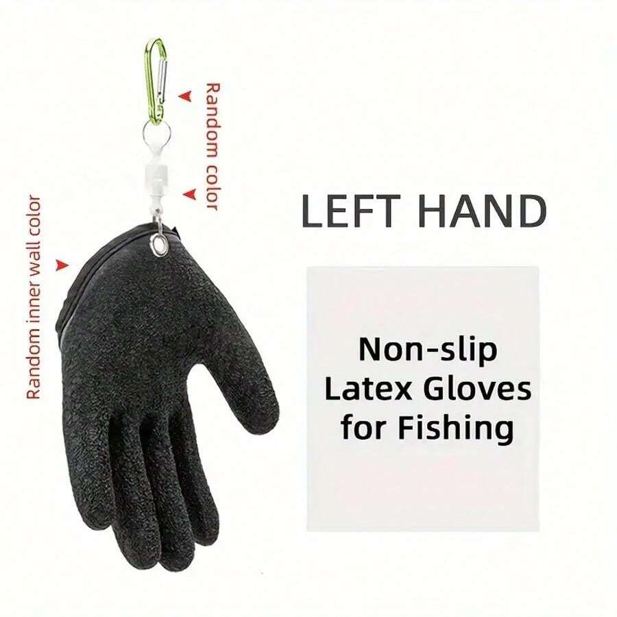 1 Piece Of PE Woven Latex Gloves For Fishermen, Perfect For Ice Fishing ...