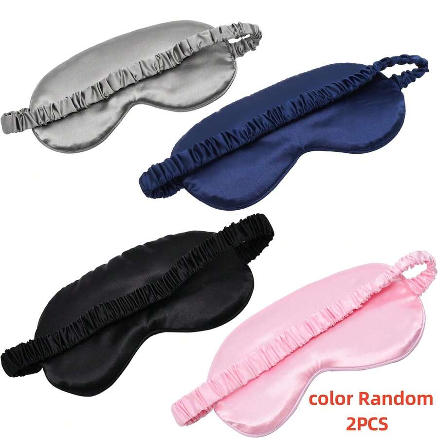 Sleeping Mask Silk Eye Mask Soft Satin Eye Mask Stretchy Strap Night ...