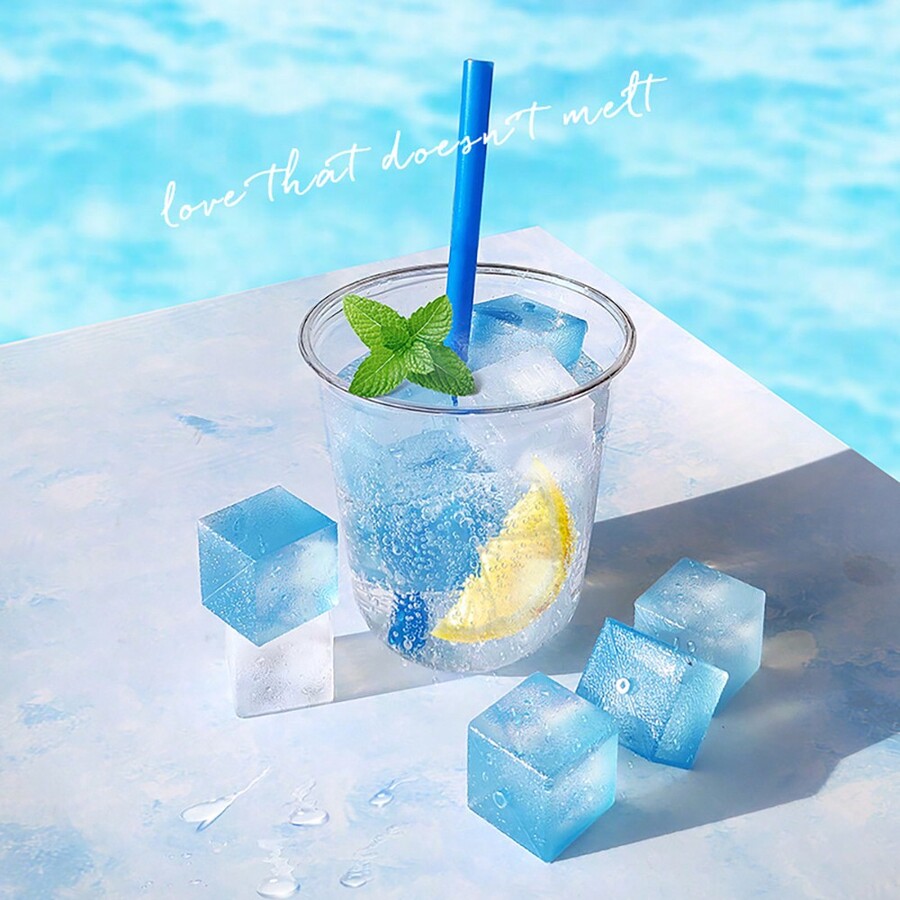 1pc Blue Summer Ice Cube Molds Can Be Summer Chilled Drinks Must Have ...