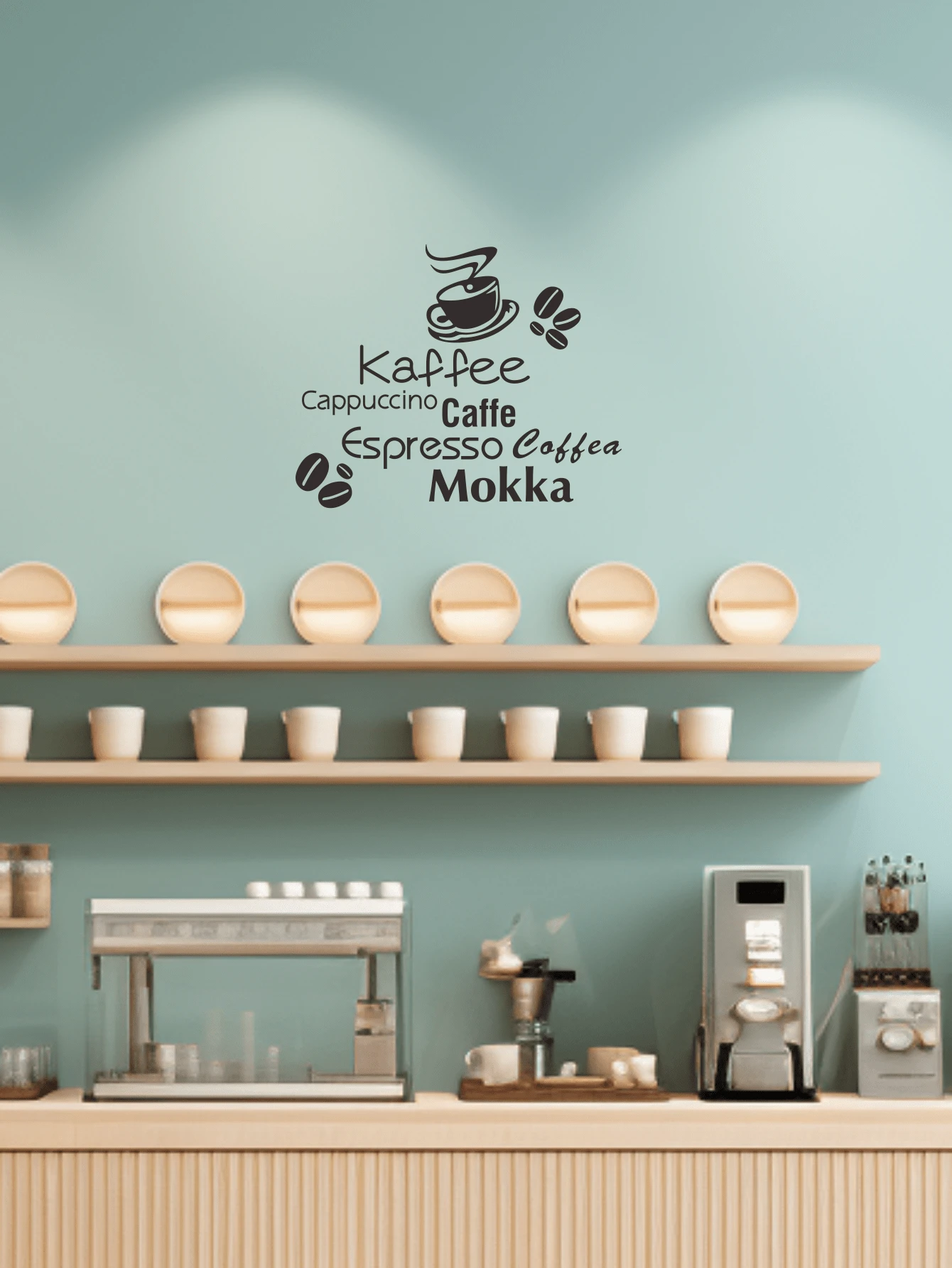 1pc Coffee Culture Wall Decal Sticker | Cappuccino, Espresso, Mocha ...