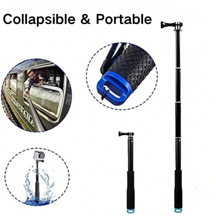 1PC 36/19 Inch Aluminum Monopod Selfie Stick Extend Pole For GoPro Hero ...