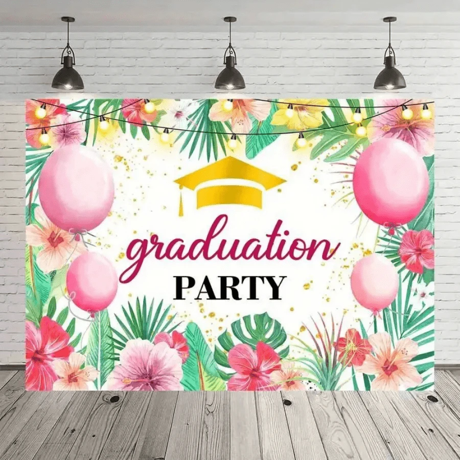 1pc, Graduation Season Day Tapestry, Tropical Graduation Party ...