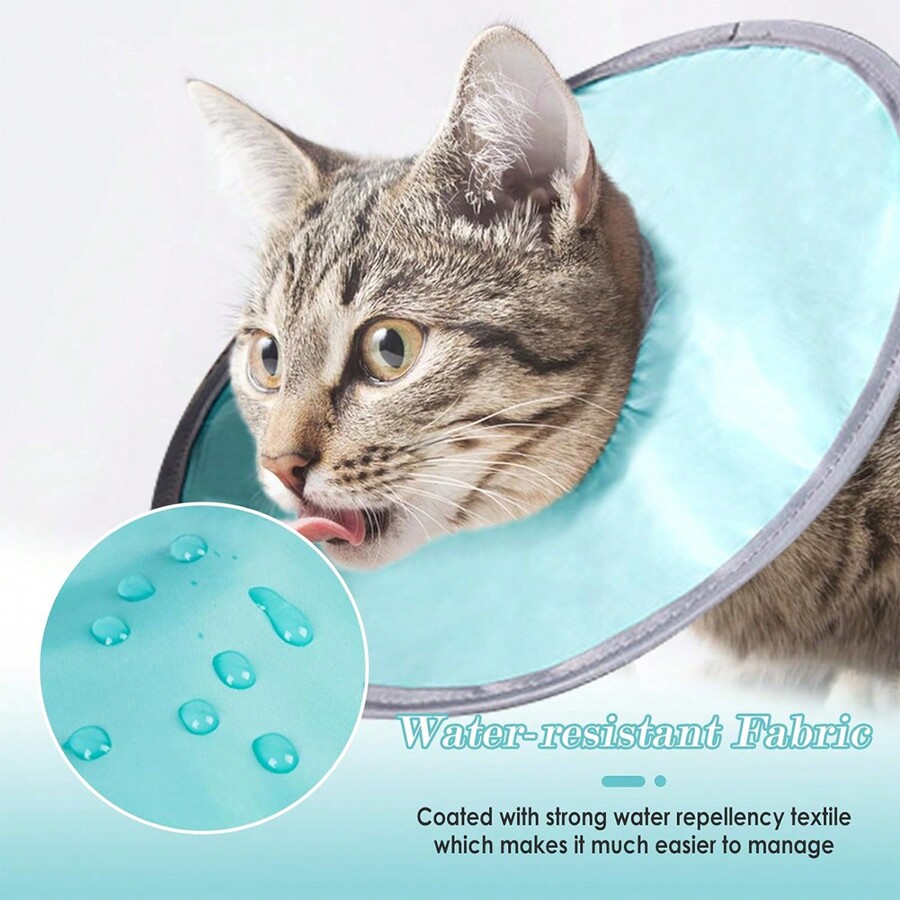 1pc Pet Elizabethan Collar Fabric Cone Elizabeth Collar For Cats And ...