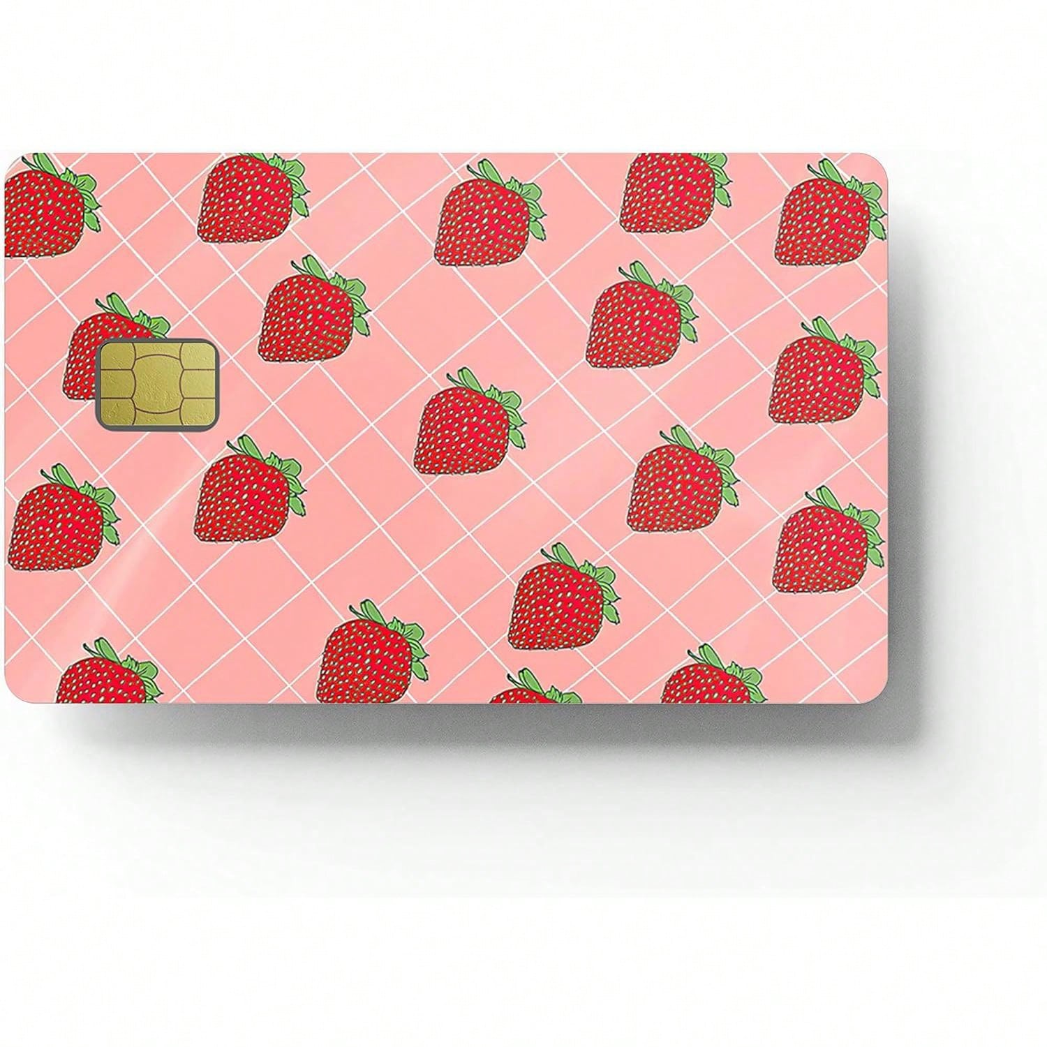 Card Skin Sticker Strawberry For EBT, Key, Transportation, Debit ...
