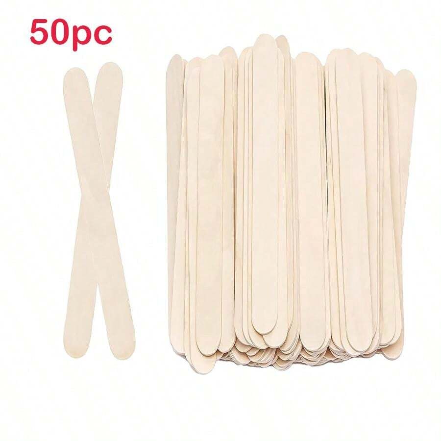 50 Wooden Crafts Lolly Sticks Lollipop Sticks Woodens Natural Wood ...