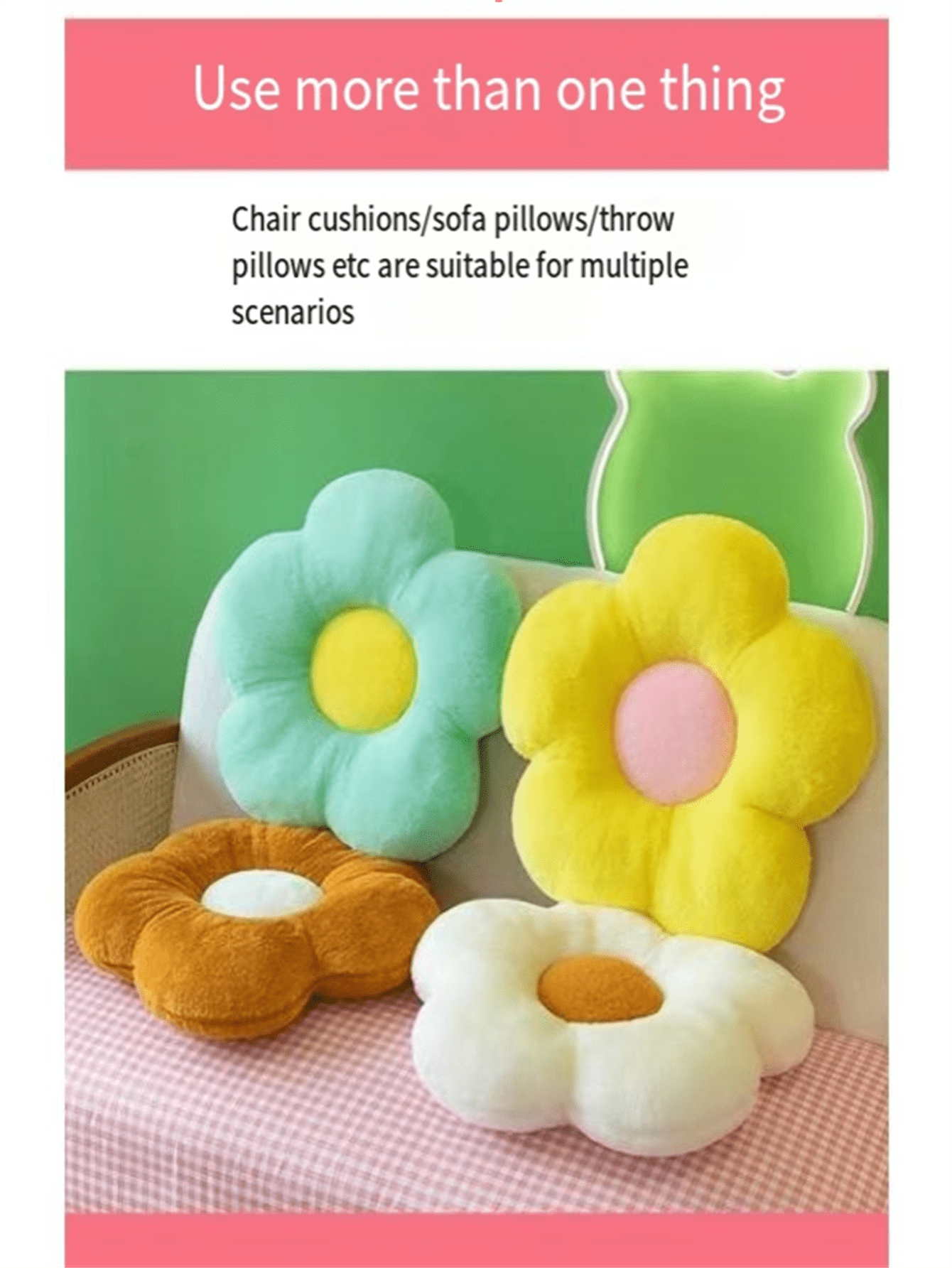 1pc Comfortable Flower Shaped Seat Cushion, Suitable For Bedroom ...
