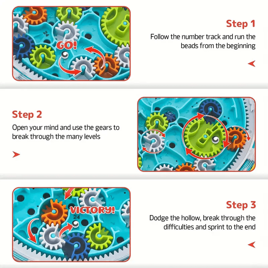 Random Style 3d Gear Maze Ball In Hand Maze Toy, Balancing Beads Ball ...