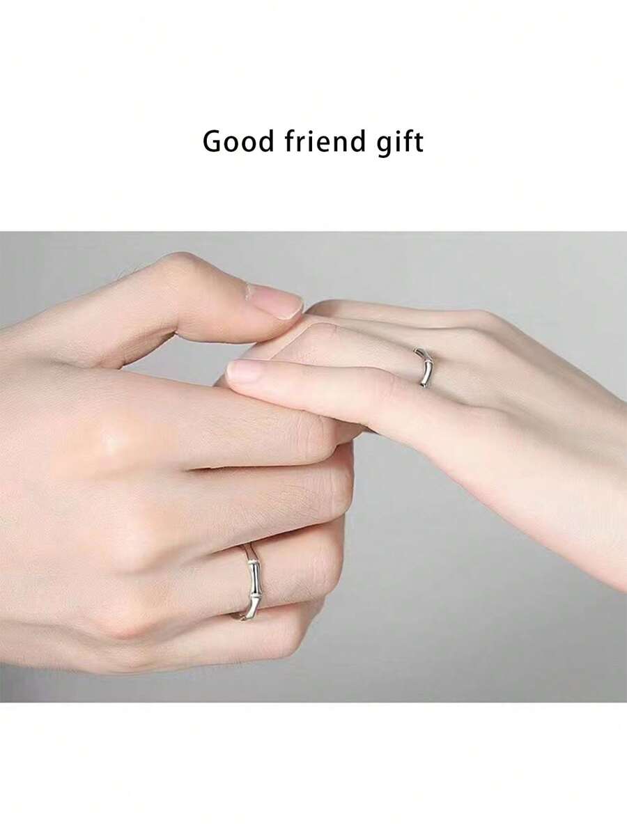 Bamboo Rings Are Simple And Niche, With A Cool And Aloof Style. Couple ...