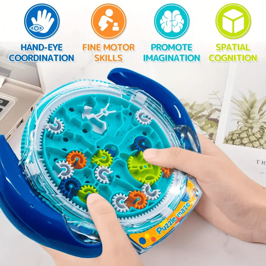 Random Style 3d Gear Maze Ball In Hand Maze Toy, Balancing Beads Ball ...