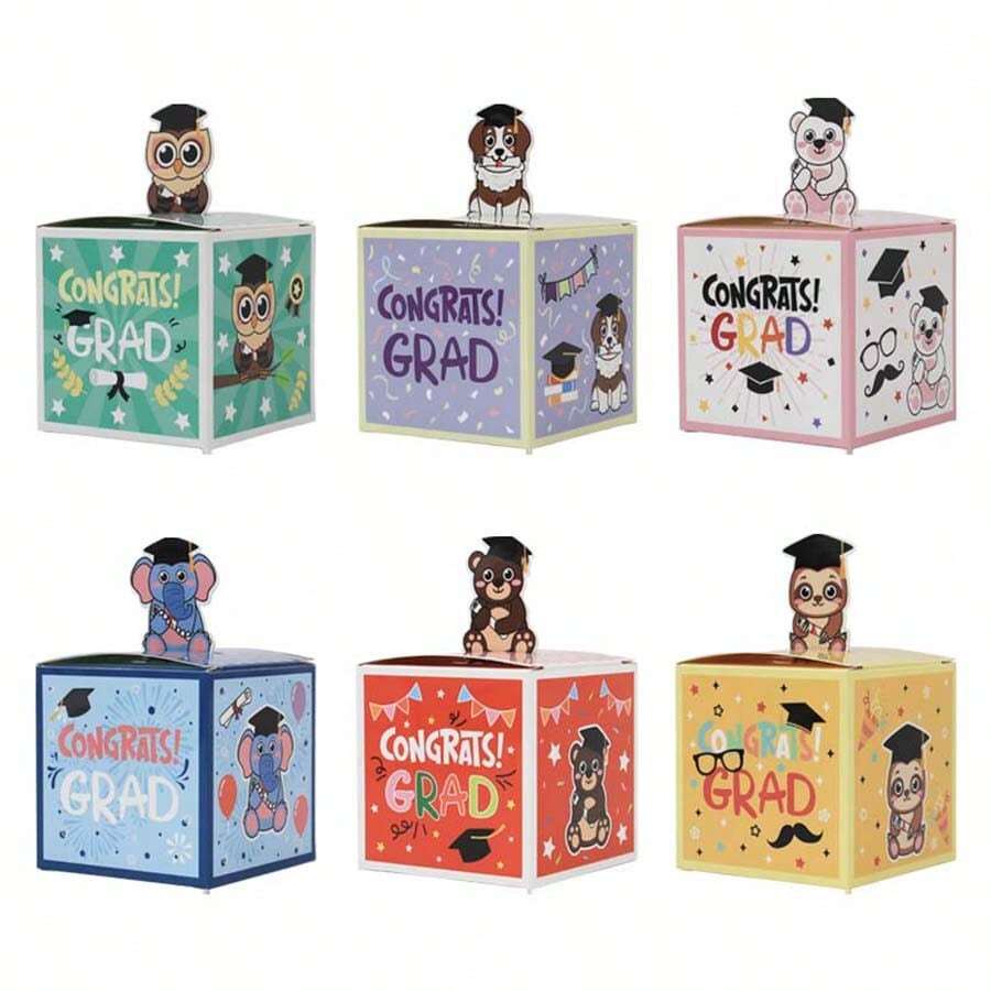 24PCS Graduation Party Favors Boxes Small Congrats Grad Treat Boxes ...