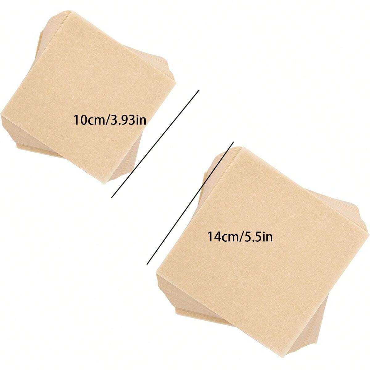 100 Sheets Non-Stick Hamburger Patty Paper, Square Sandwich Divider ...