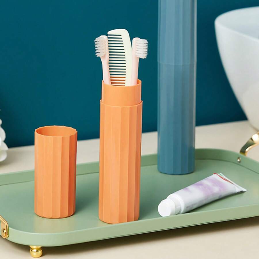 One Piece Of Simple And Portable Plastic Toothbrush Case For Travel And ...