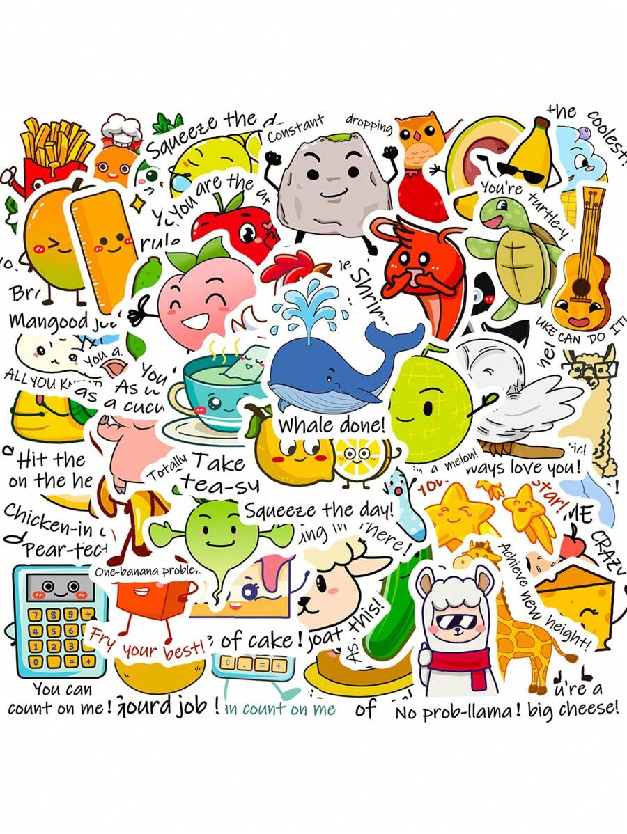 50PCS Punny Rewards Motivational Stickers, Incentives Stickers Positive ...