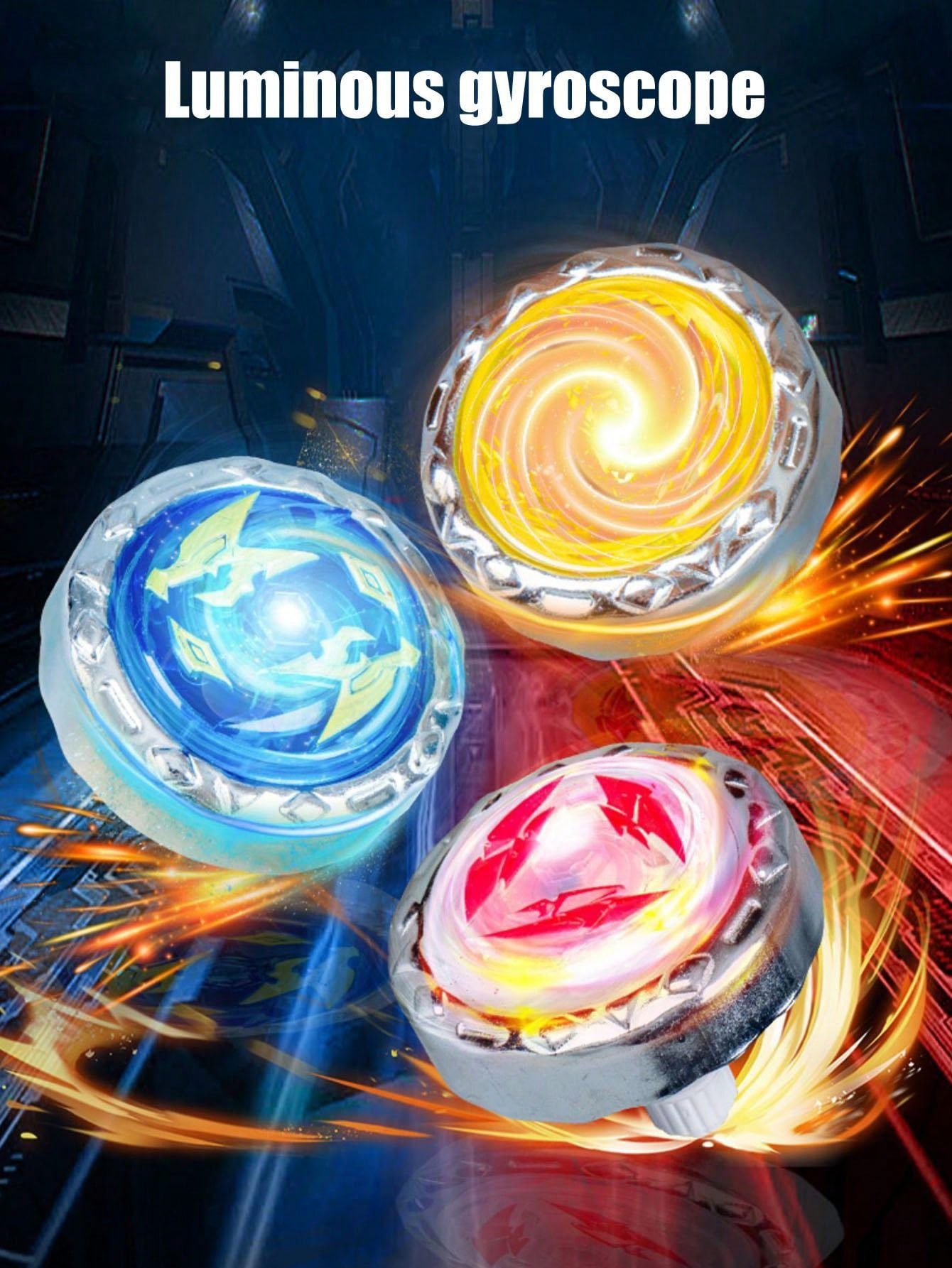 One New Magic Sword Gyroscope Toy With Rotating Lights, Alloy Sword ...