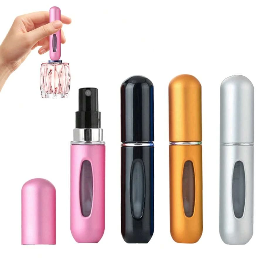 4 PCS Mini Perfume Refillable Travel Bottles Portable 5ML Mini Spray ...