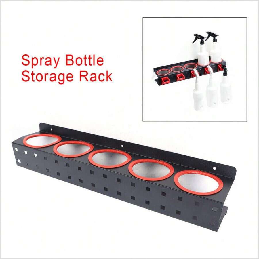 Spray Bottle Storage Rack Abrasive Hang Rail Detailing Can Organizing ...