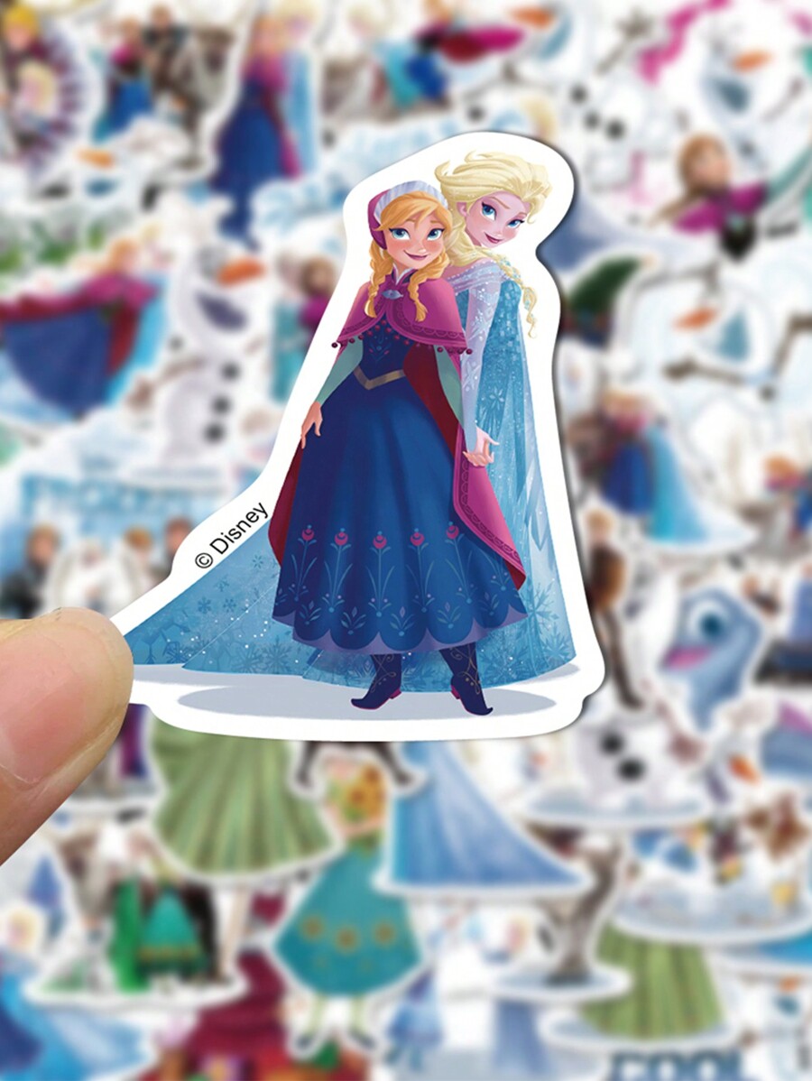 50pcs Officially Licensed Frozen Anna Elsa Olaf Cartoon Stickers Cute ...