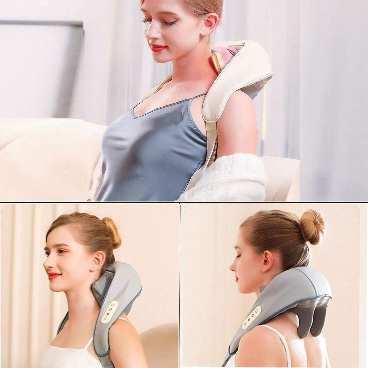 Masseur De Cou Pour Les Trapèzes Et Les Vertèbres Cervicales, Appareil De Massage Pour Les ...