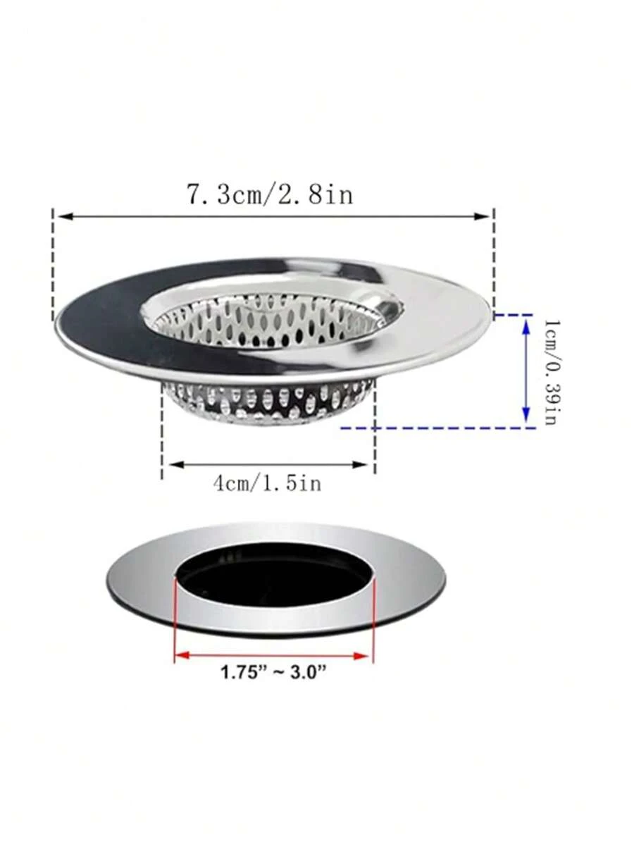 1pc Double-Layer Edge Bathroom Sink Drain Plug, Anti-Clogging ...