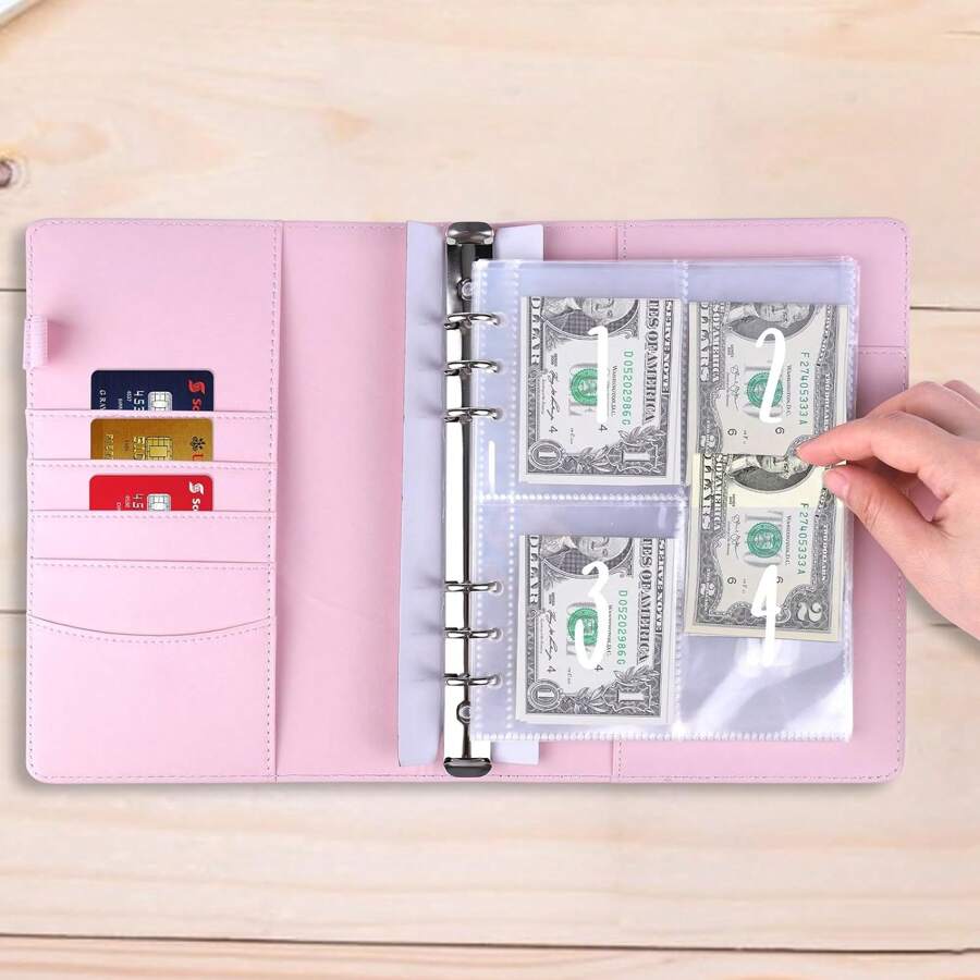 25 Sheets 100 Envelopes Money Saving Challenge A5 Ring Binder Inserts ...