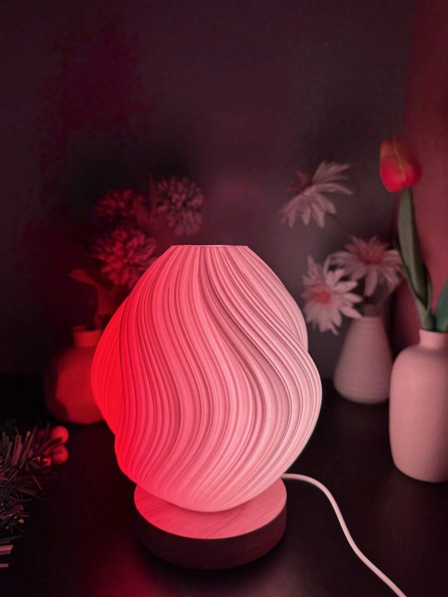 1pc Creative Luxury Black Dumbbell Shaped Led Table Lamp With Metal ...