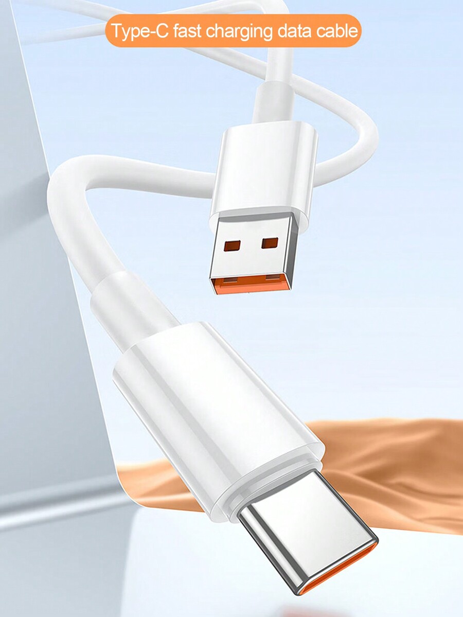 1pc Upgraded High Current Lightning Fast Charging 1m Type-C Data Cable ...