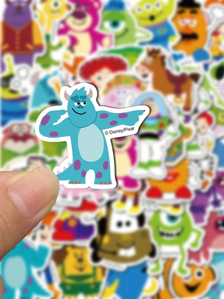 50pcs Pixar Animation Toy Story Cartoon Stickers Self-Adhesive Stickers ...