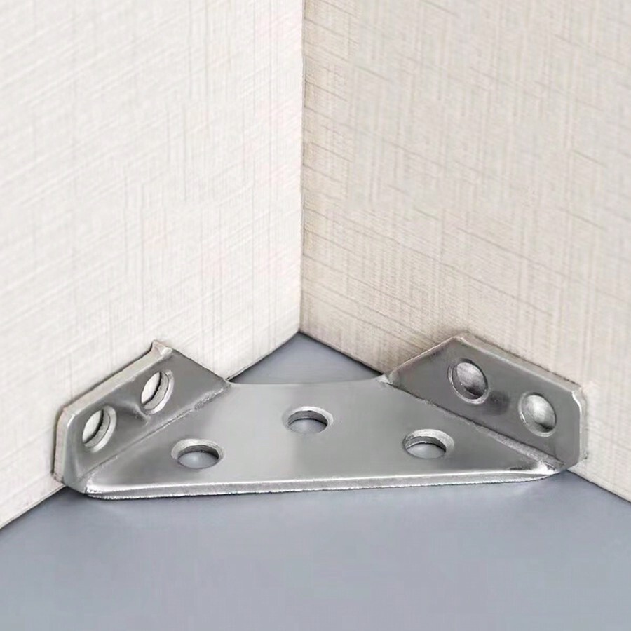 3pcs Stainless Steel 90 Degree Angle L Shaped Corner Brace Fixed ...