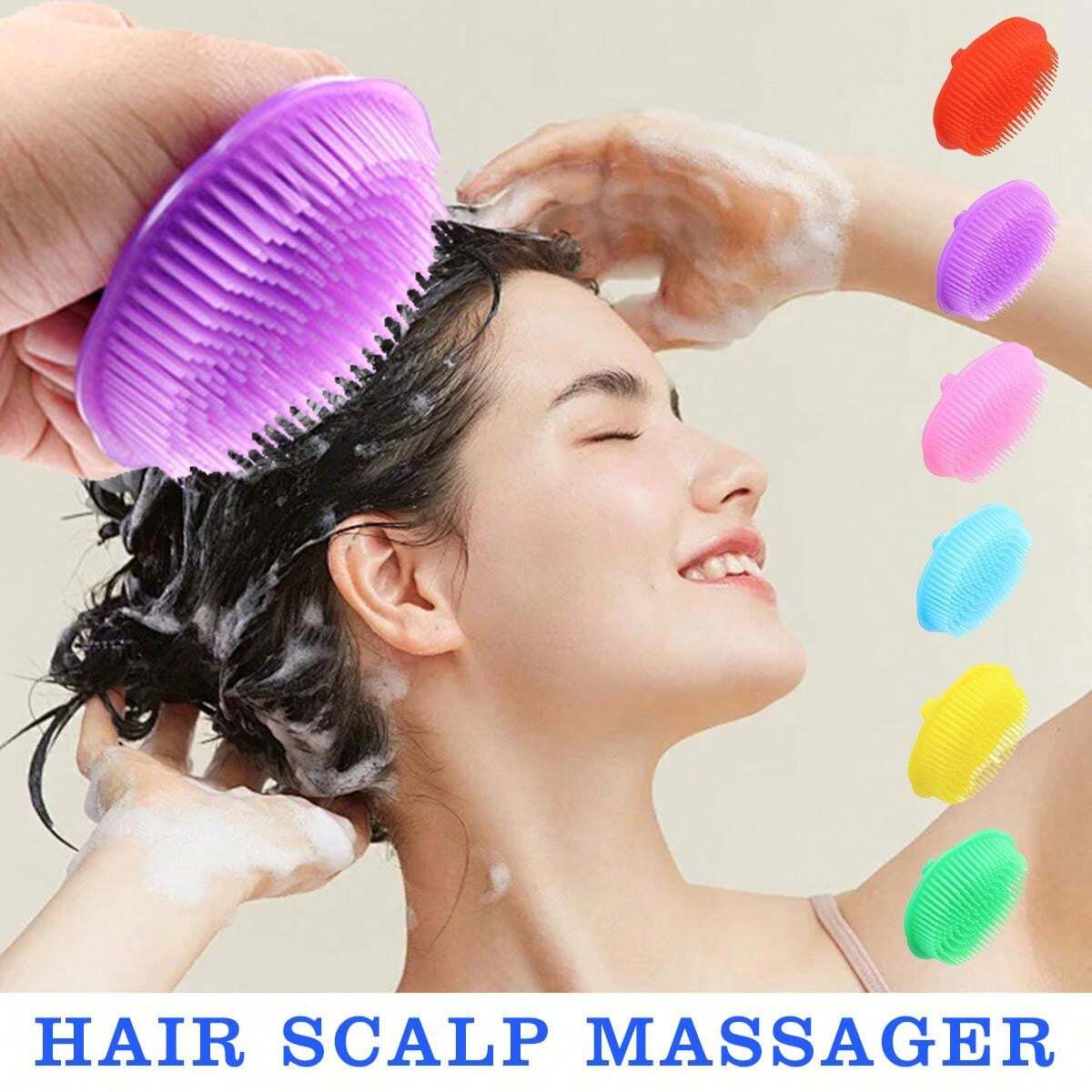 1pc/2pcs/3pcs/Set Hair Scalp Massager, Shampoo Brush, Scalp Brush, Soft ...