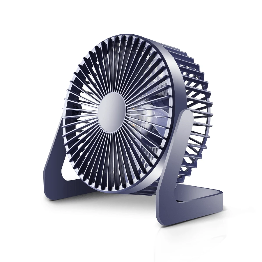 5" USB Mini Elektrischer Lüfter Desktop Leiser Lüfter mit Langer ...