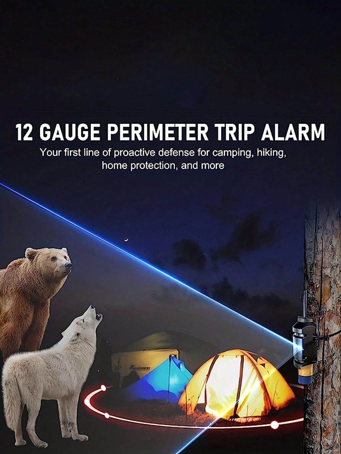 1pc Outdoor Camping Circuit Breaker Alarm And Trip Wire Alarm System ...