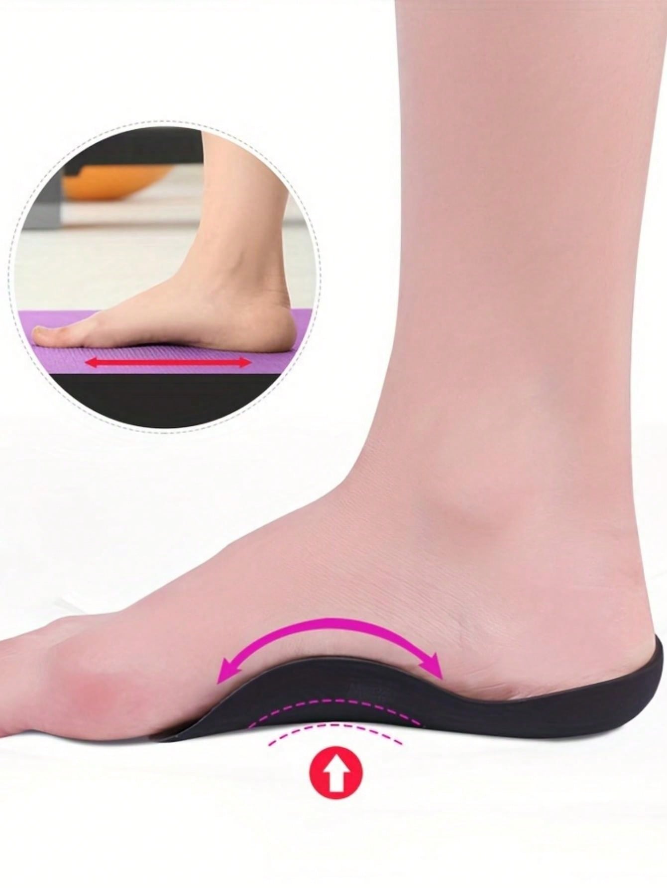 1 Pair Flat Feet U-Shaped Cushion Pad Suitable For Ox-Leg, Flat Foot ...