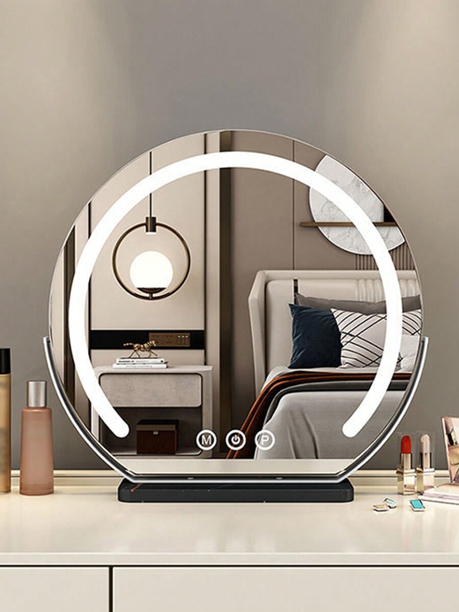 1 pezzo Specchio da toletta con luci a LED e funzione di rotazione ...