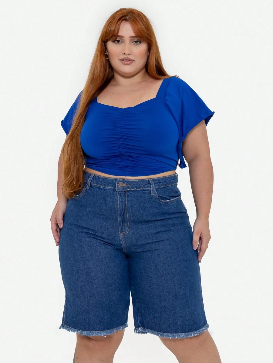 Shorts Bermuda Jeans Mais Sxy Feminina Plus Size Jorts Jorks Grande ...