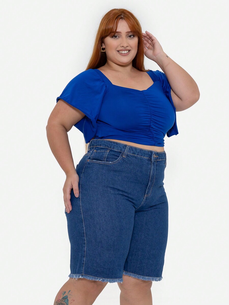 Shorts Bermuda Jeans Mais Sxy Feminina Plus Size Jorts Jorks Grande ...