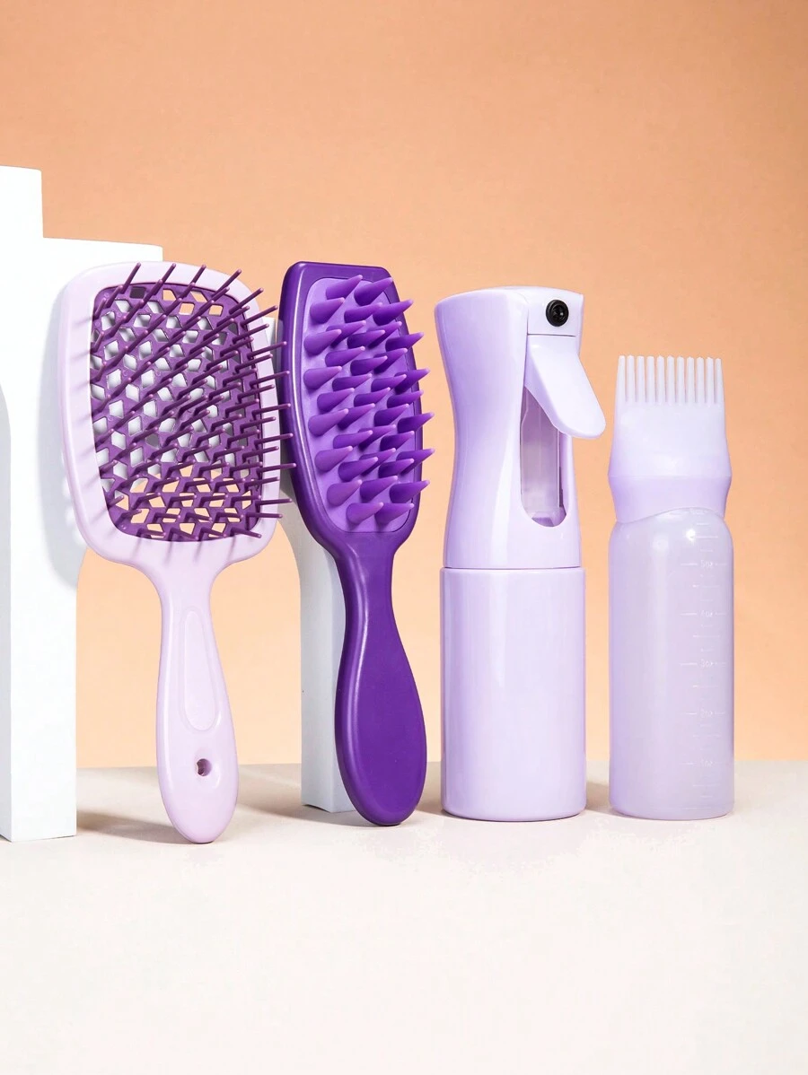 4/2pcs Set Eight-Claw Comb Hair Soft Scalp Massage Brush Anti Static ...