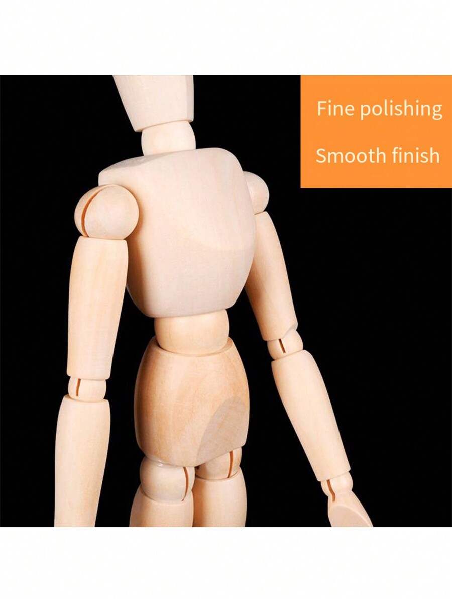 One Wooden Jointed Mannequin Sketching Model For Art Drawing And Comic ...