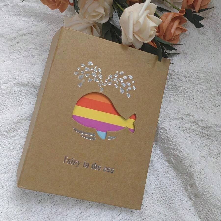 1pc Rainbow Cartoon Photo Album Set, Cartoon Kraft Paper Growth Memory ...