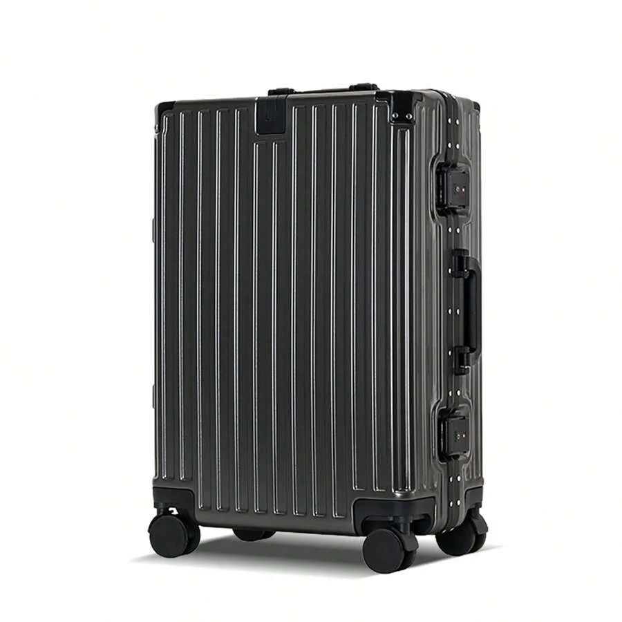 Stylish Aluminum Frame Luggage, Reinforced Anti-Pressure Travel ...