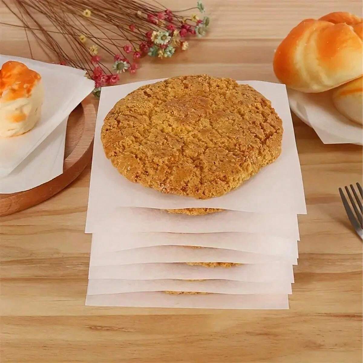 100 Sheets Non-Stick Hamburger Patty Paper, Square Sandwich Divider ...