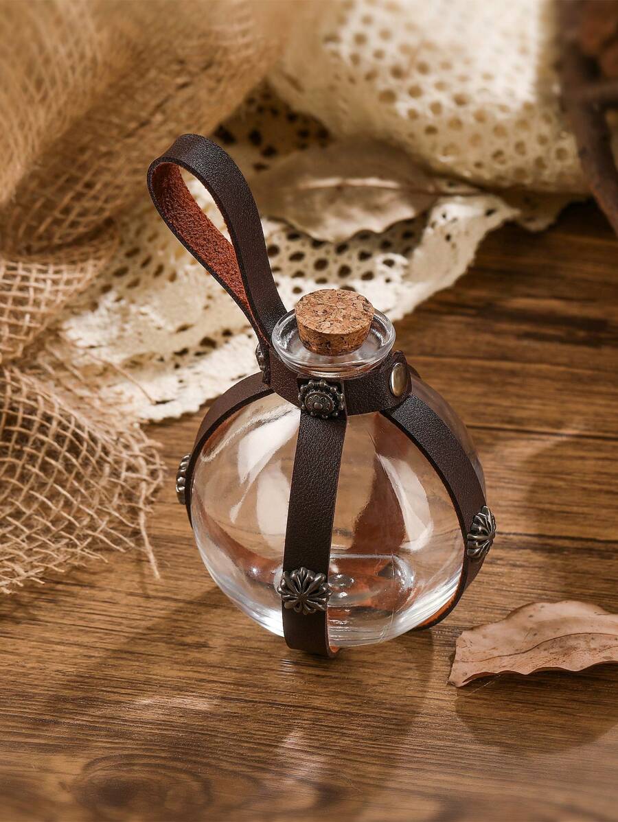 Dark Magic Potion Bottle - Brown Wizard Potions Glass Holder With Cork ...