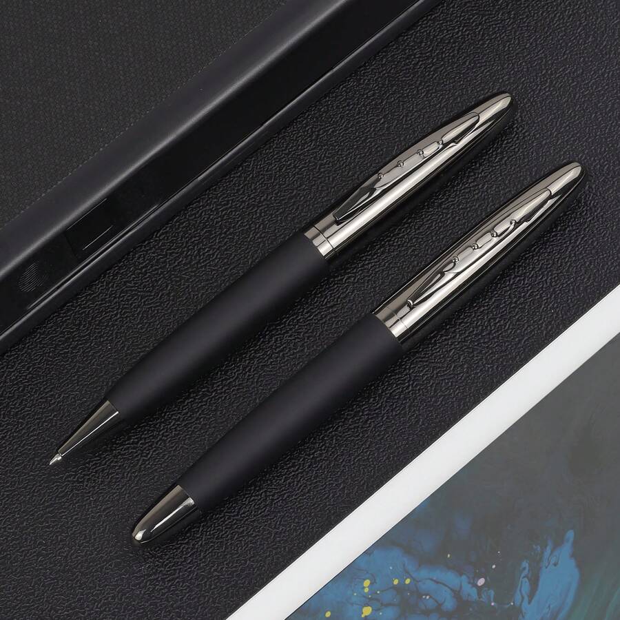 2pcs/Set Metal Pen (With Pen Box), Includes Ballpoint Pen And Signing ...
