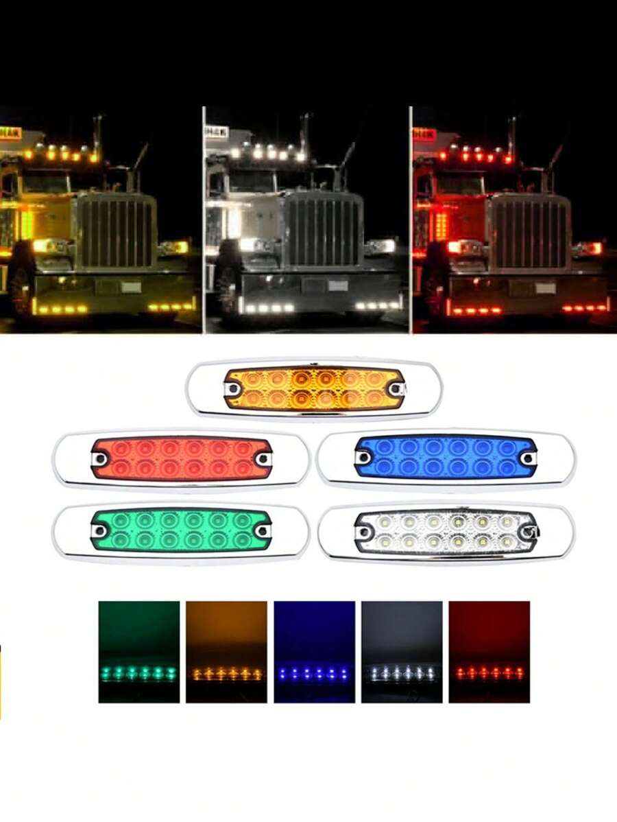 New Universal Truck Side Marker Light Turn Signal Lamp Pickup Indicator ...