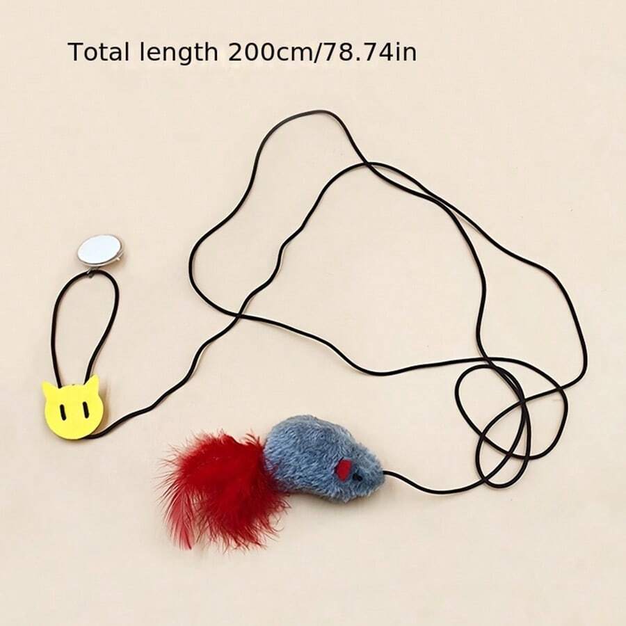 3pcs Barking Mouse Funny Cat Stick Hanging Sound Mouse Self-Pleasure ...