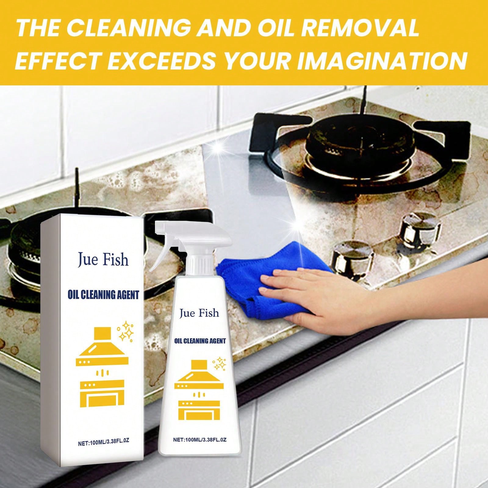 Kitchen Oil Stain Cleaner - Removes Heavy Grease & Oil Stains From ...