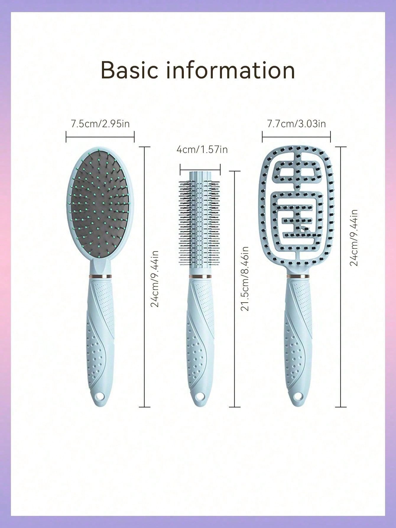 1pc Women's And Men's Anti-Static Comb, Curling Comb, Air Cushion Comb ...