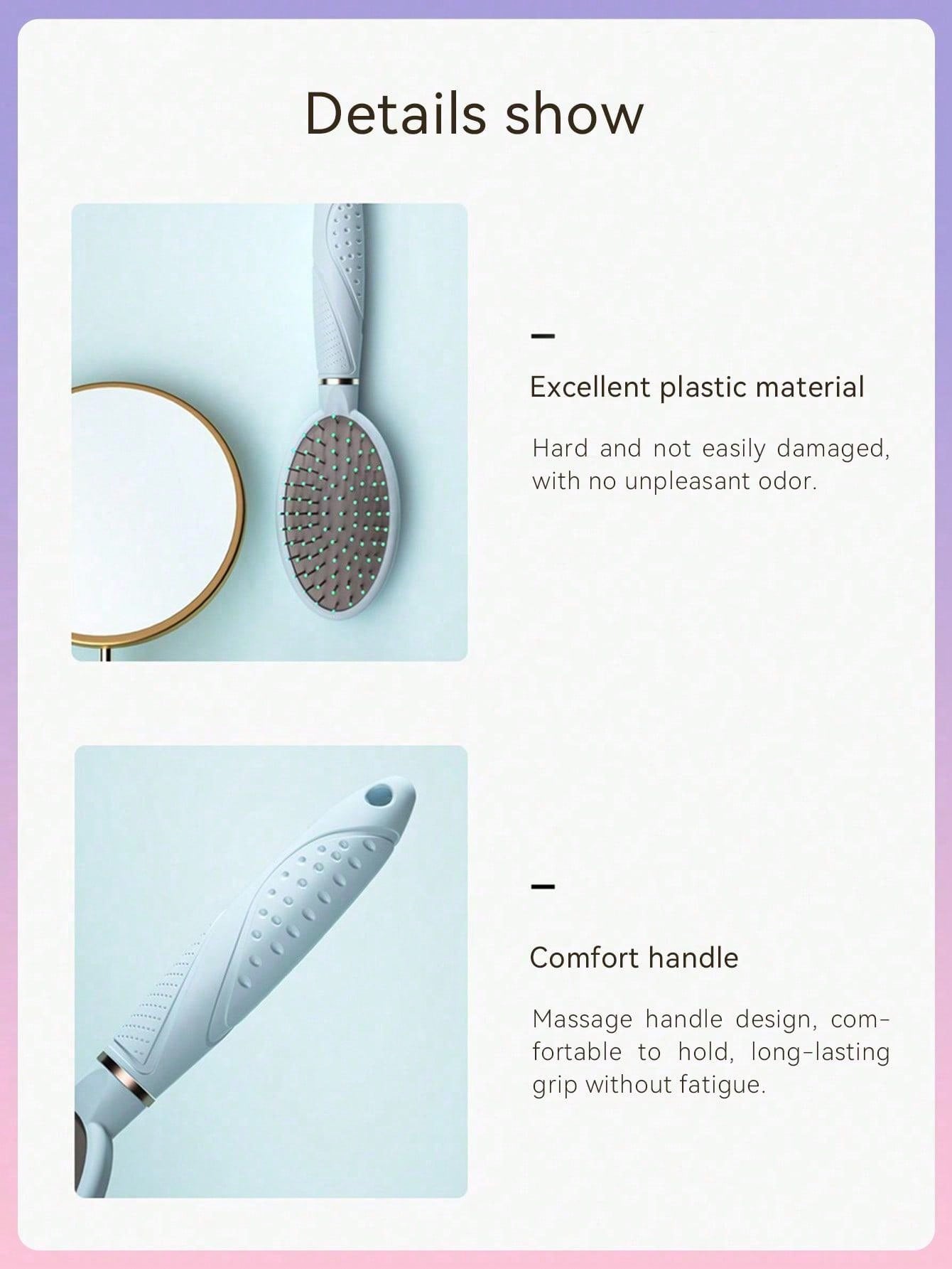 1pc Women's And Men's Anti-Static Comb, Curling Comb, Air Cushion Comb ...