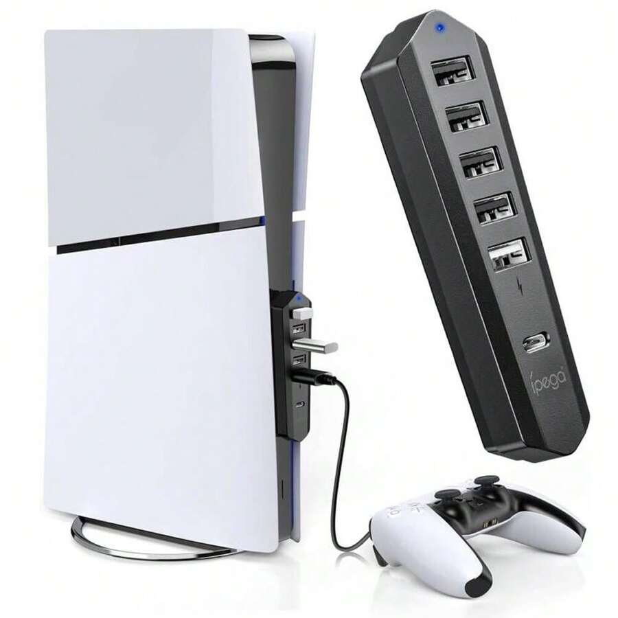 6 Ports USB Hub Only For PS5 Slim Console Disc & Digital 2023, High ...