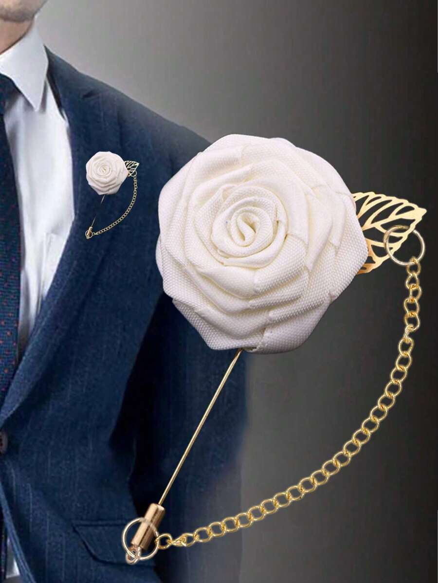 1PC Brooch Pins For Men Wedding Ceremony Anniversary Formal Dinner Party Formal Dinner Party And ...