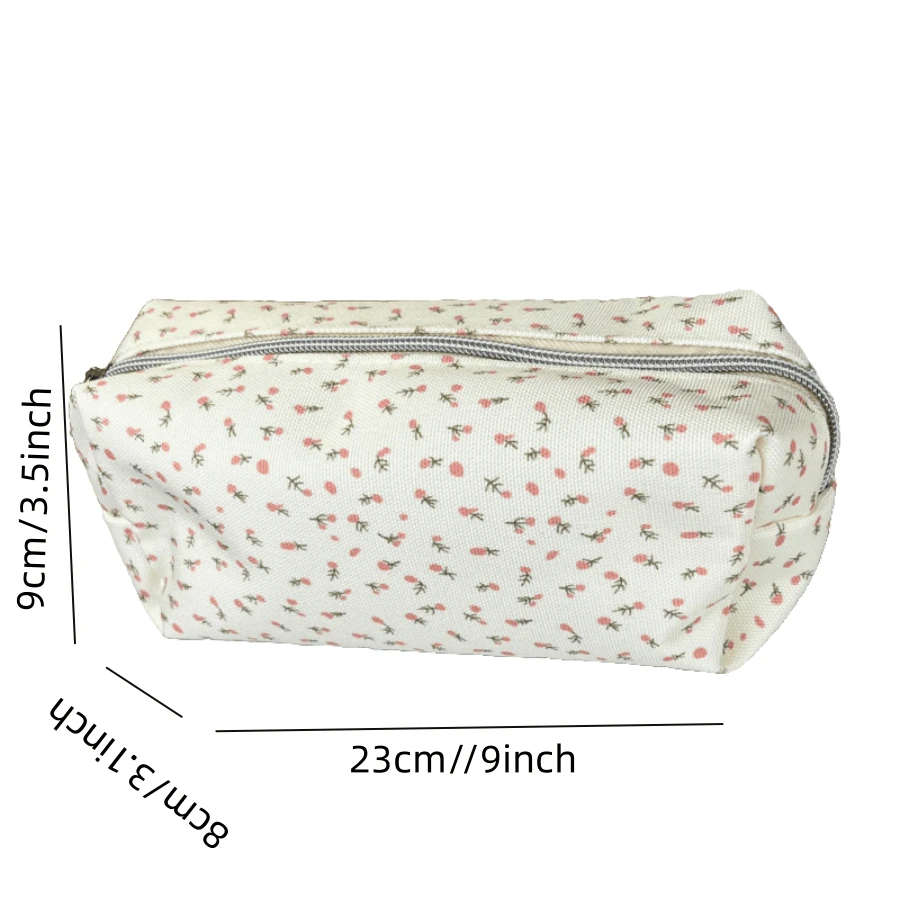 Fresh Ditsy Floral Print Pencil Case, Ins Style High-Value Student ...